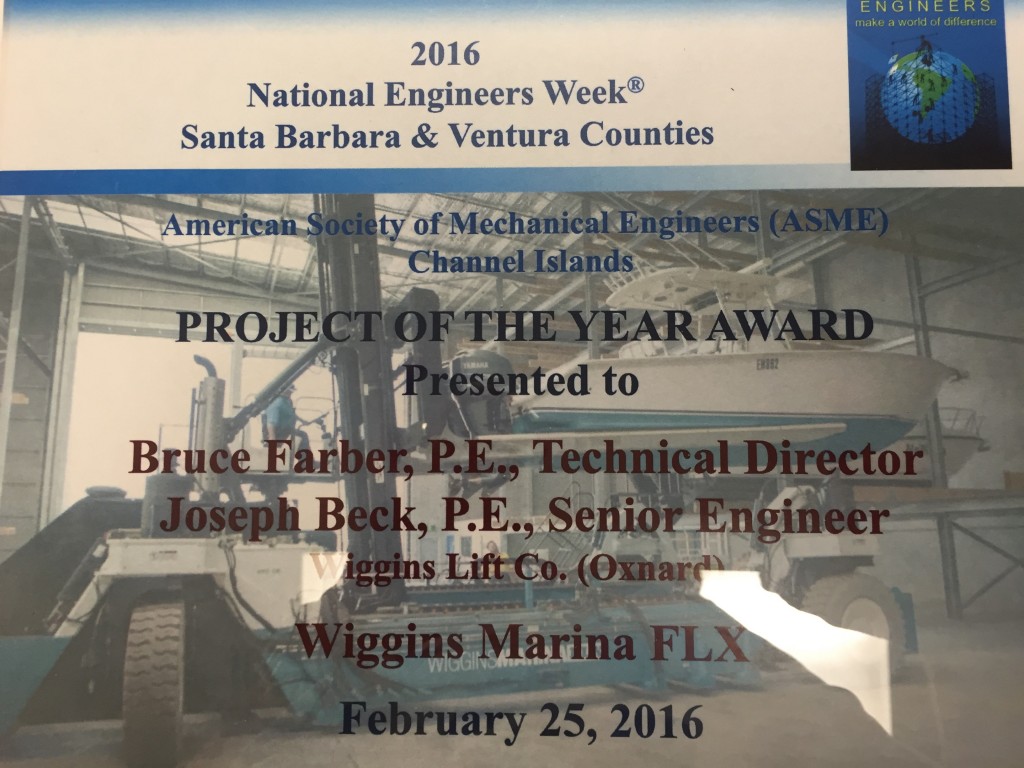 Wiggins’ Engineers Win Award for FLX | Wiggins Lift Co., Inc.